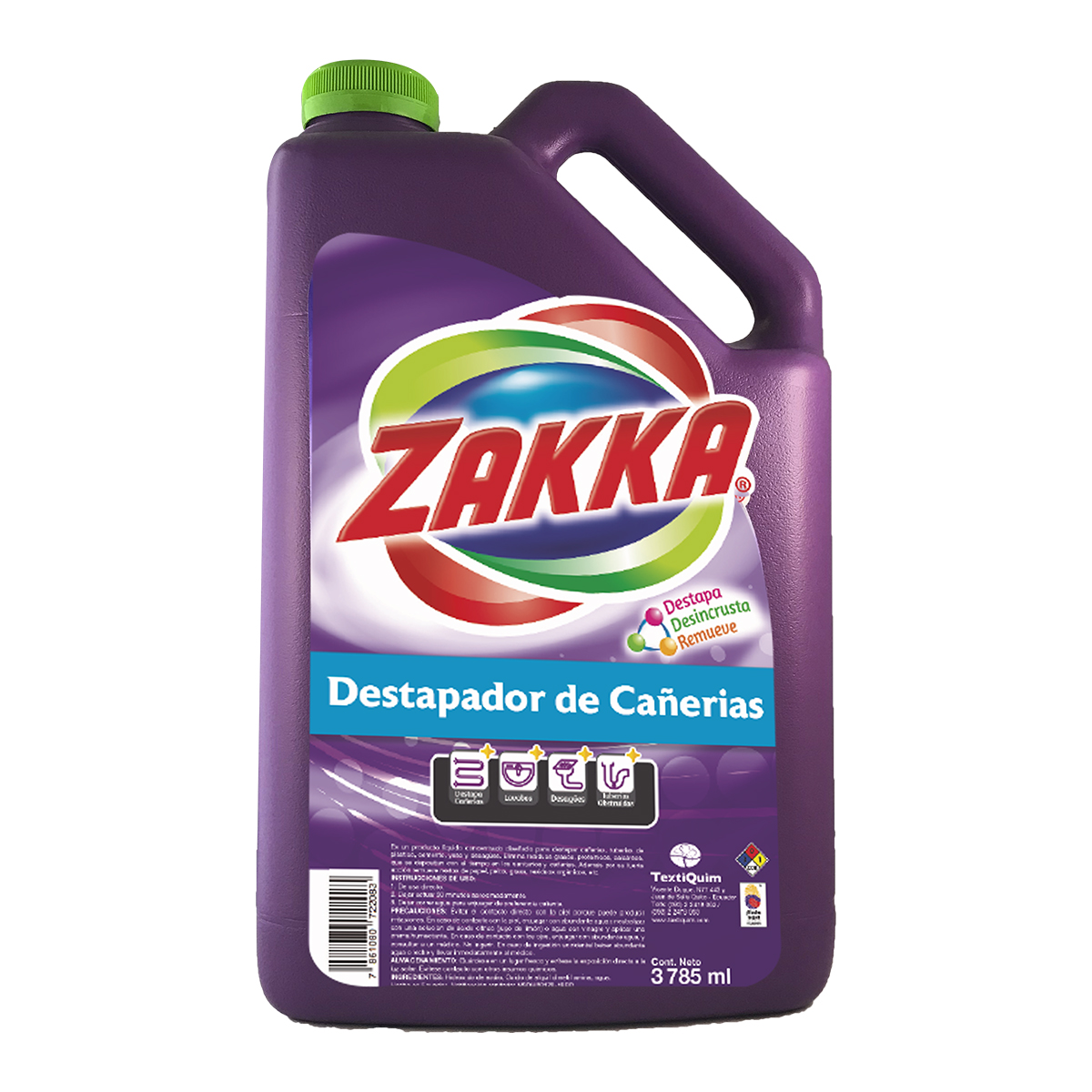 Destapador de Cañerías ZAKKA 3785ml - Textiquim
