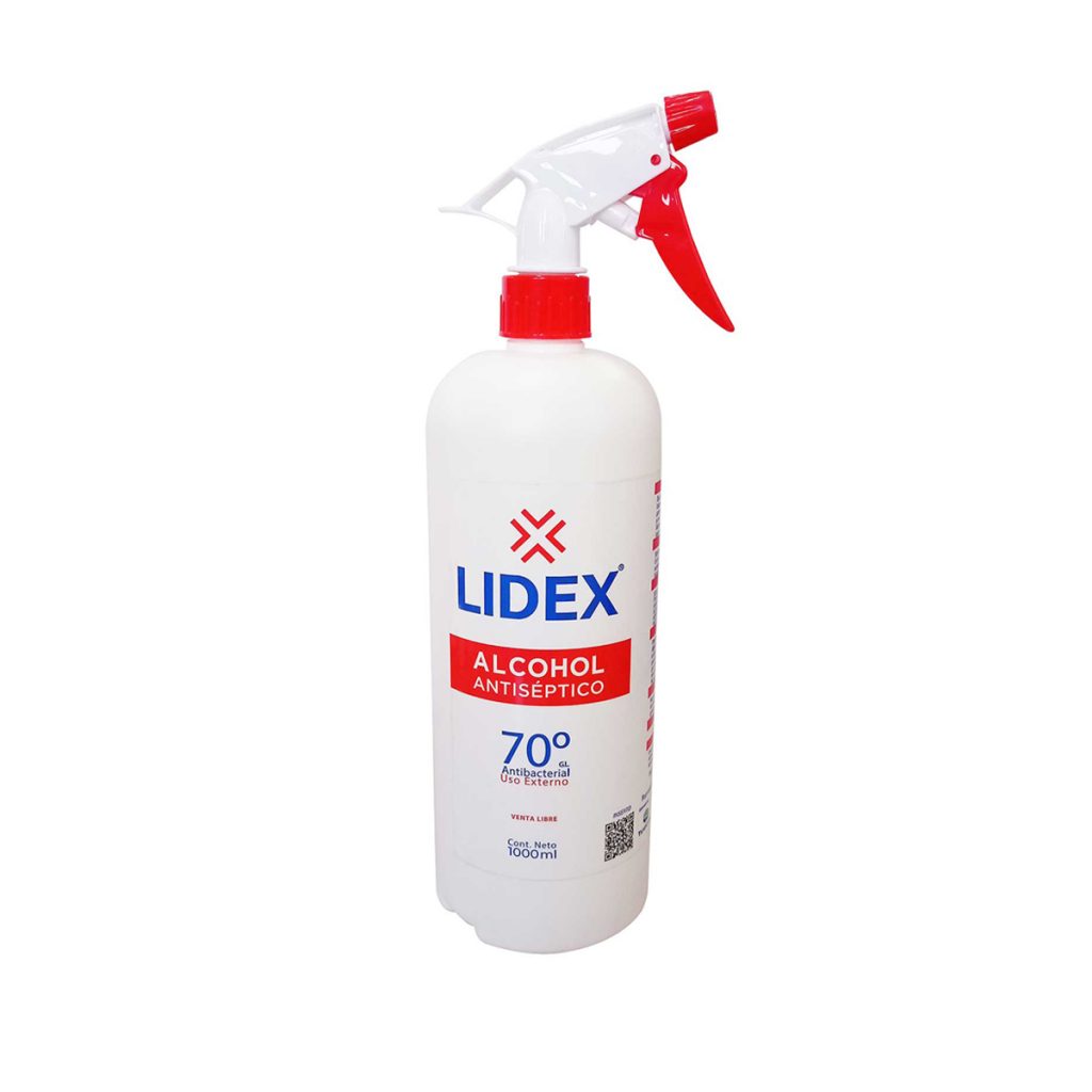 Alcohol Antiséptico LIDEX 1000ml Spray - Textiquim